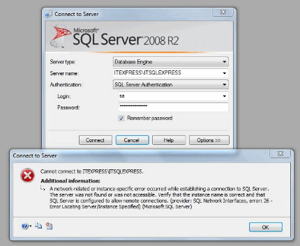 Xử lý 1 số lỗi thường gặp khi Connect trong SQL Server 2008