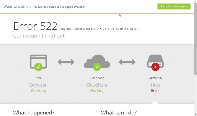 Cách khắc phục lỗi 522 Connection Timed Out