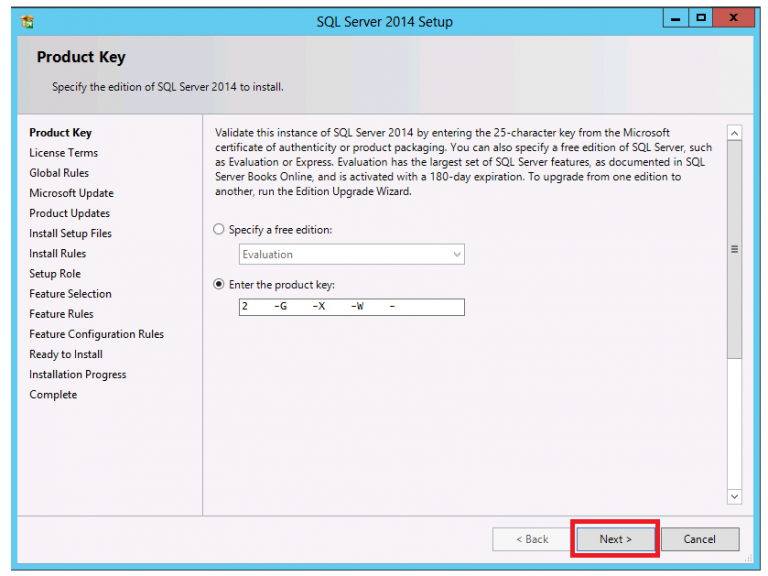 Cài đặt SQL Server 2014 bản mới nhất