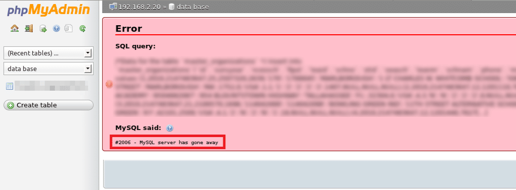 Cách Sửa Lỗi “2006 Mysql Server Has Gone Away” Vdo Data