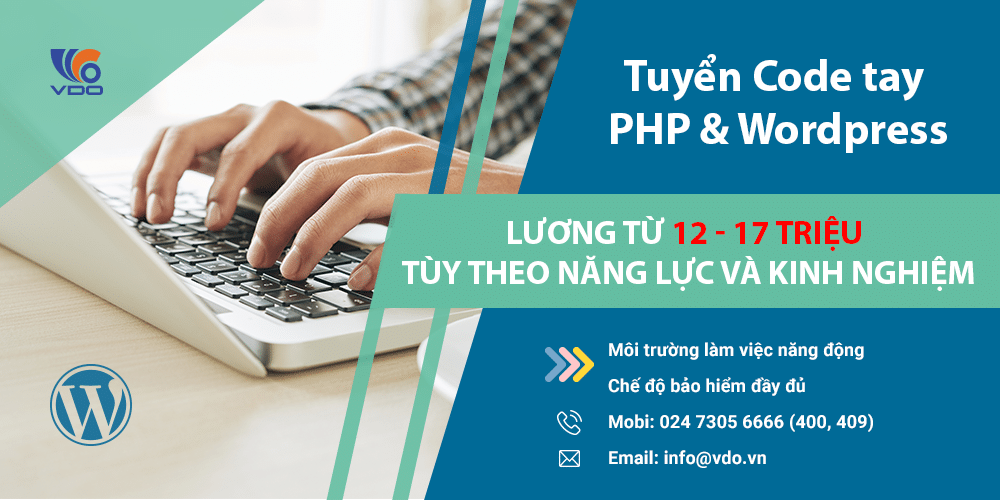 TUYỂN NHÂN VIÊN LẬP TRÌNH PHP - VDO DATA